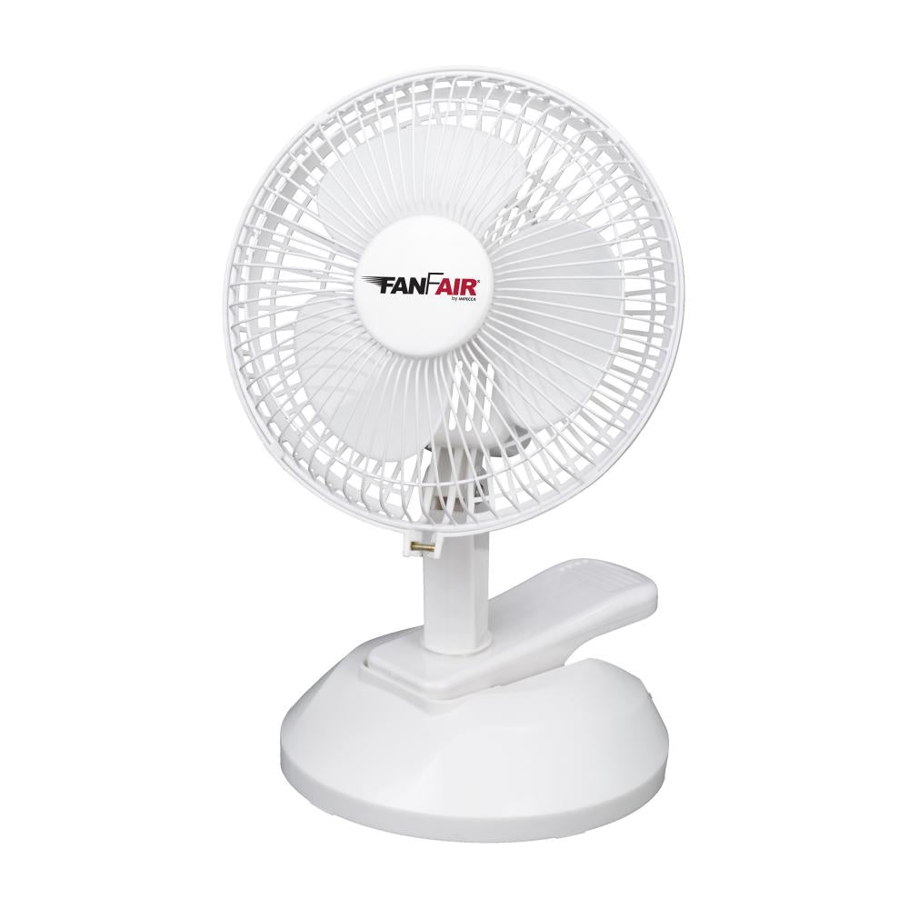 FanFair 6-inch Table + Clip Fan, 2-Speed Settings