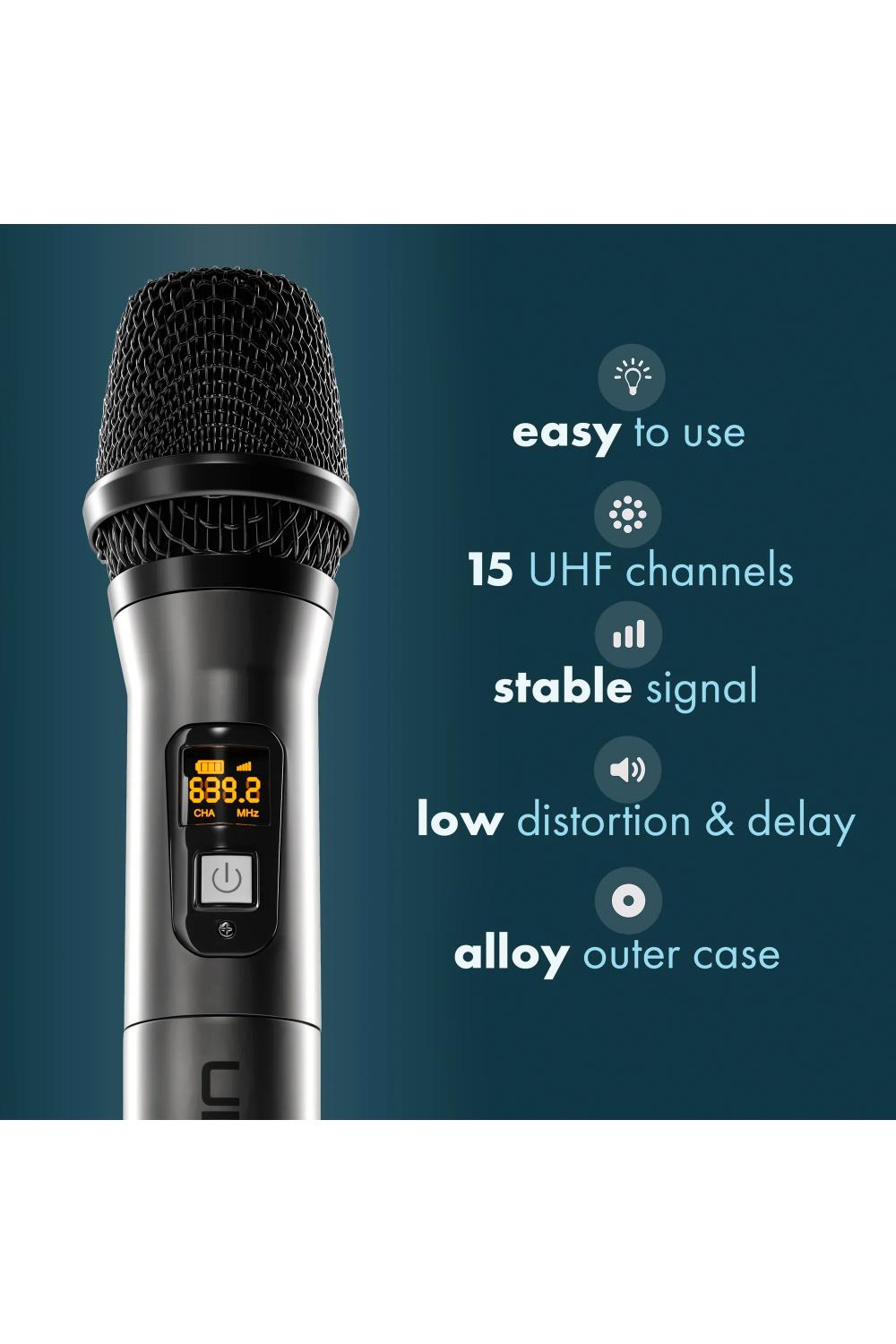 Dolphin Professional 16-Channel Wireless Microphone