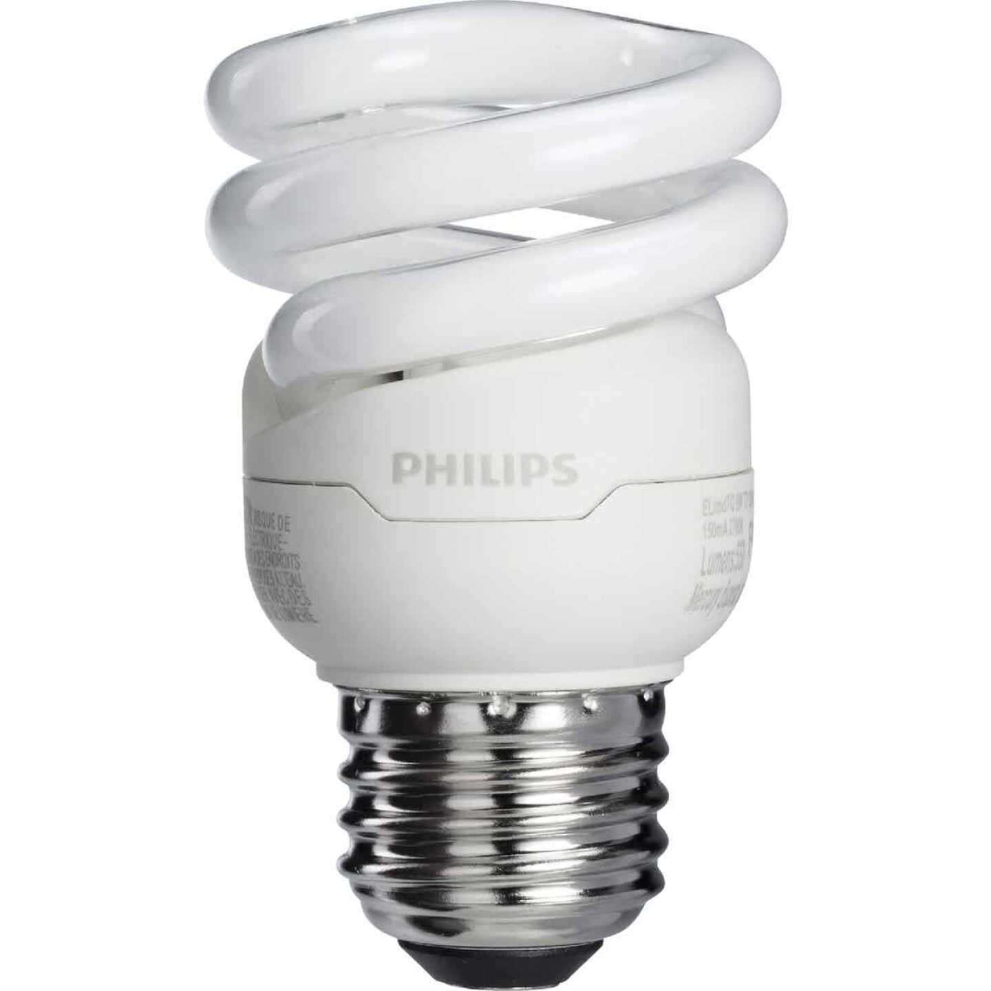 Philips - 4 Pack LED Compact Fluorescent Light Bulb, 9-Watt (40-Watt E
